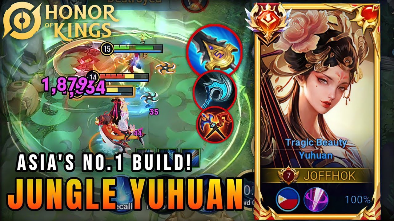 Unreal Yuhuan! Epic Jungle Role Gameplay in Honor of Kings | Best ...