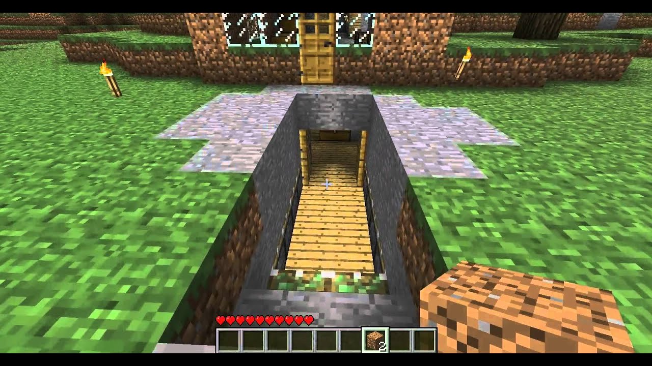 Minecraft - Hidden Piston Staircase - YouTube