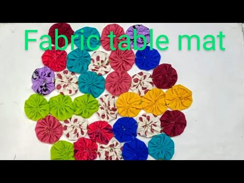 Fabric table mat - YouTube