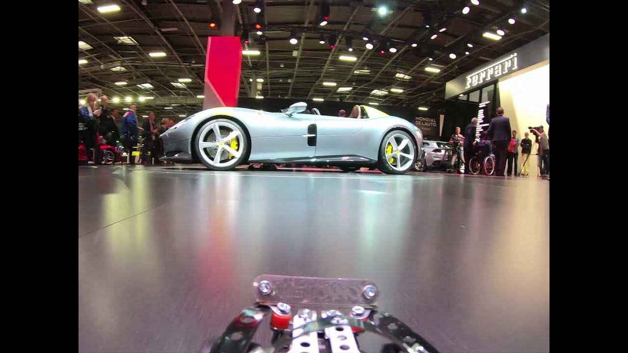 Le stand Ferrari du Mondial de l'Auto 2018 en cam embarquée ! - YouTube