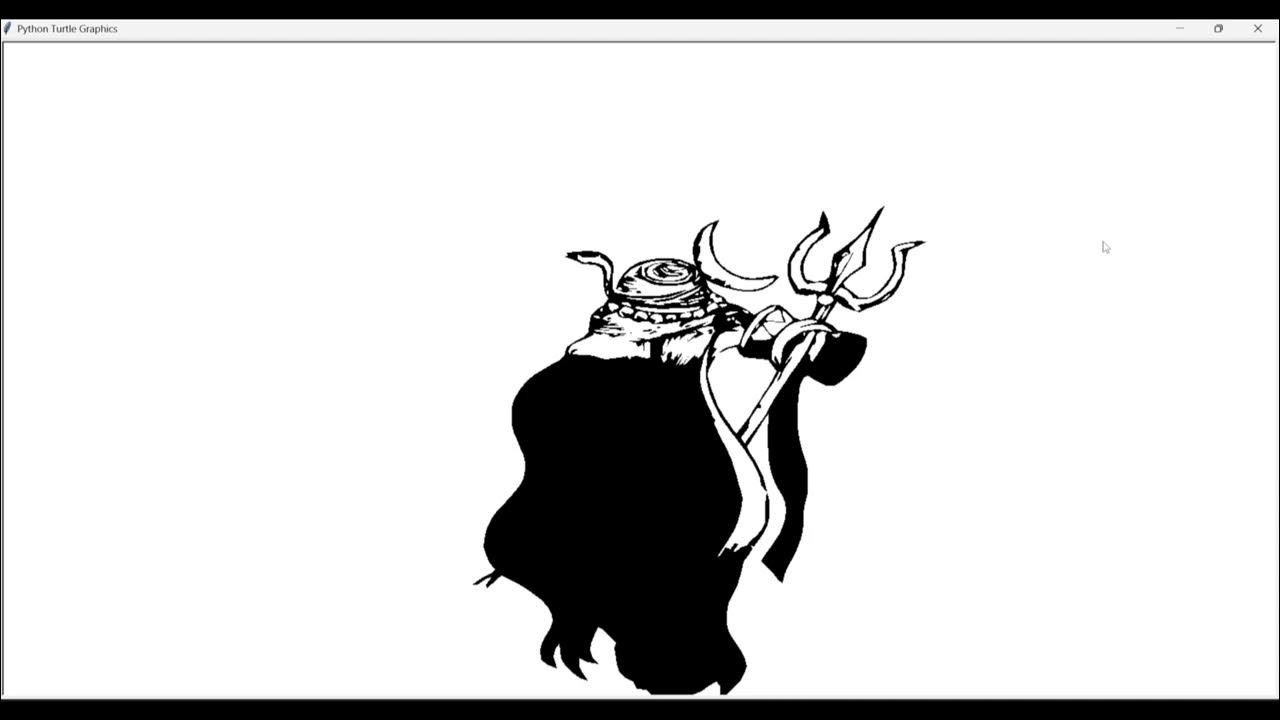 Happy Shivaratri in Python using Sketchpy Library | Lord SHIVA drawing in python turtle | - YouTube