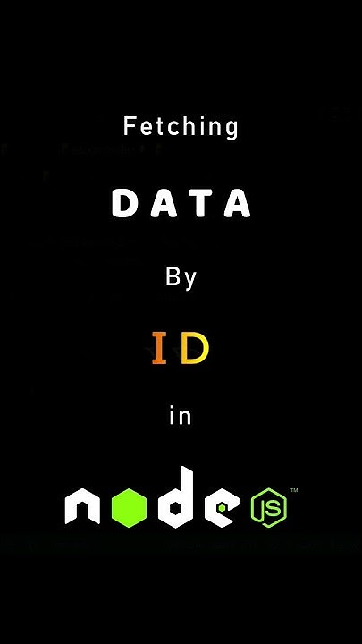 fetch data by id in nodejs and express.js #nodejs #expressjs #mongodb #webdevelopment #restapis ...