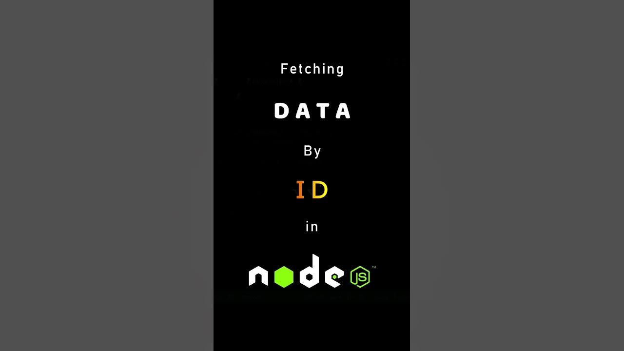 Fetch Data By Id In Nodejs And Expressjs Nodejs Expressjs Mongodb Webdevelopment Restapis 2258