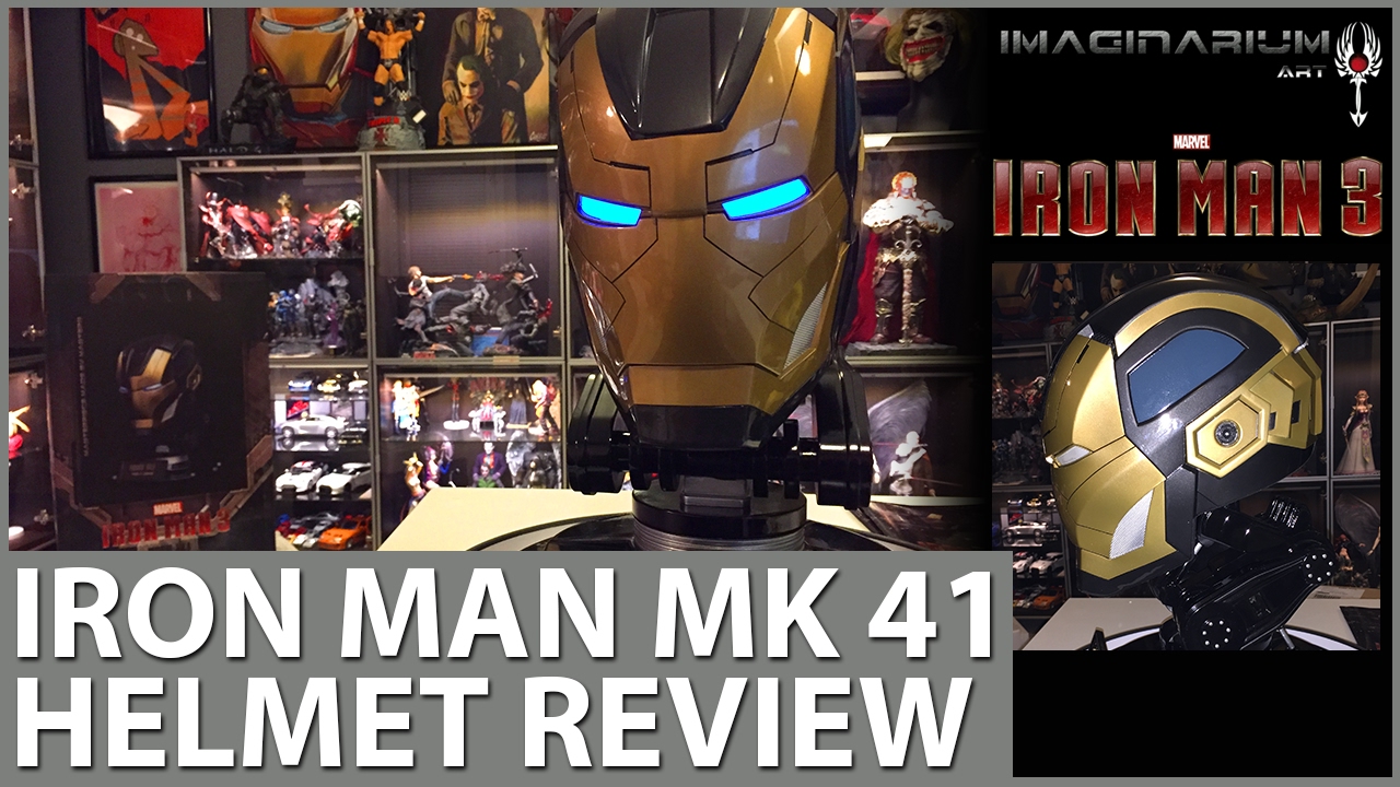 Iron Man Mark 41 Helmet Review - 1:1 Scale Bones Armor - YouTube