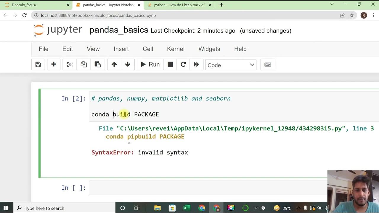 Data Analysis Using Python - Install Data Analysis Package 1 - YouTube