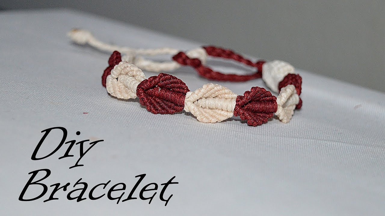 Diy Macrame Flower Bracelet Tutorial 2 - YouTube