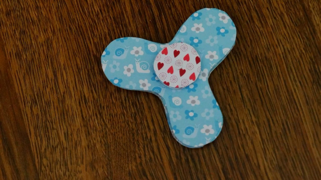 How to make a spinner from paper video tutorial - YouTube