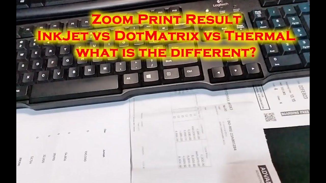 044 ZooM Printer result on paper - YouTube