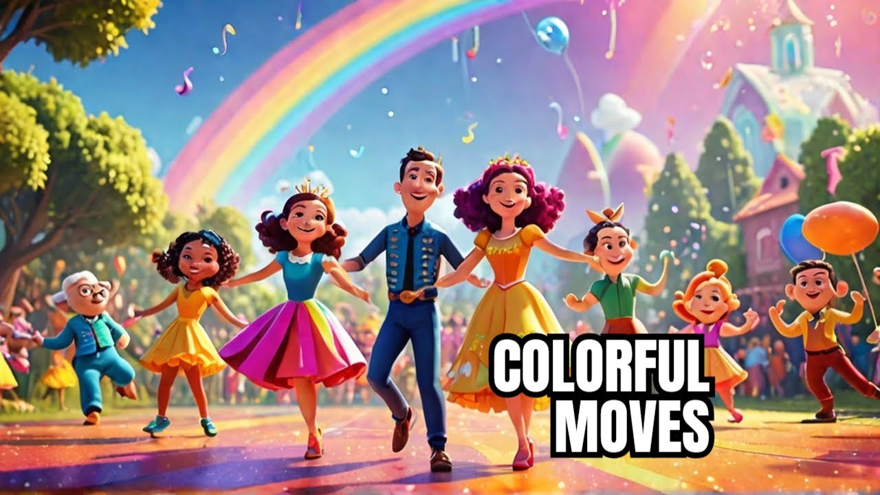 "Rainbow Dance Fun! | Upbeat Color Song for Toddlers to Dance and Learn ...