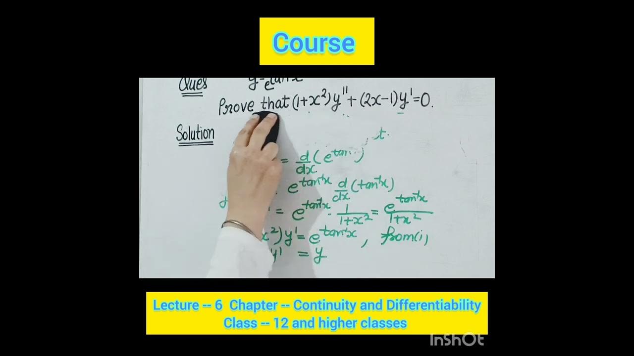 Lecture --6 Chapter --Continuity and Differentiability Class --12 and engineering mathematics ...
