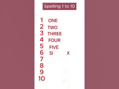 Learning Numbers 1 to 10: Fun Spelling Adventure for Kids | Count ...