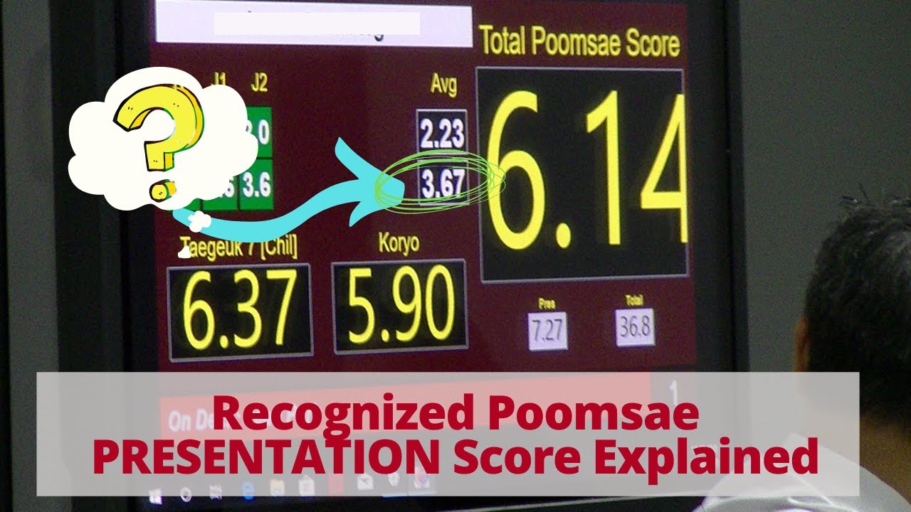 Presentation Score in Recognized/Traditional Poomsae | Poomsae with ...