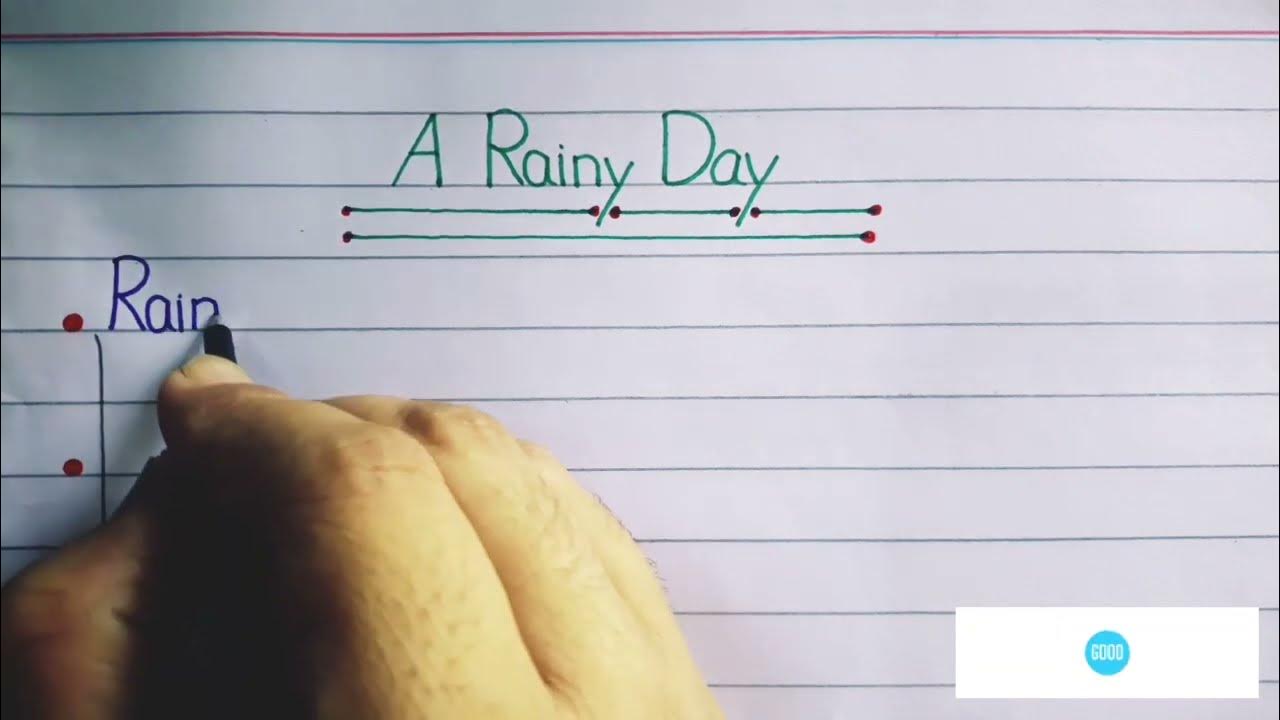 A Rainy day eassy in english| 10 lines eassy writing in english|a rainy ...