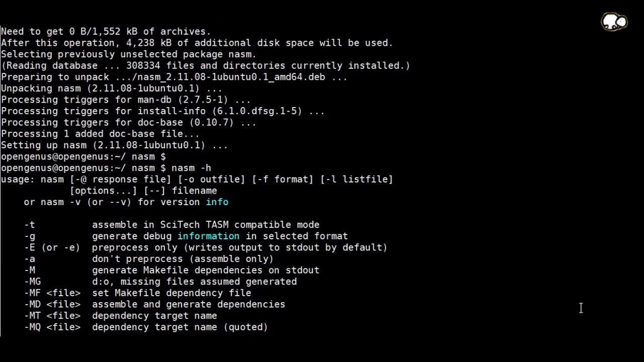 Install NASM (Netwide Assembler) on Ubuntu - YouTube
