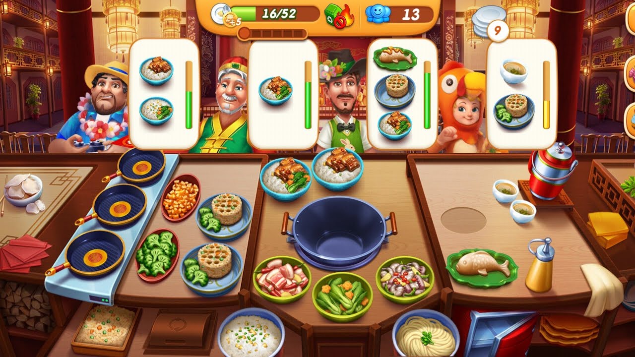 Cooking City Rice Bowl Restaurant Level 1 2 3 4 5 🌟 Part #01 Beijing ...