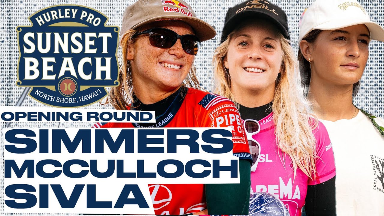 Caitlin Simmers, Sophie McCulloch, Luana Silva | Hurley Pro Sunset ...