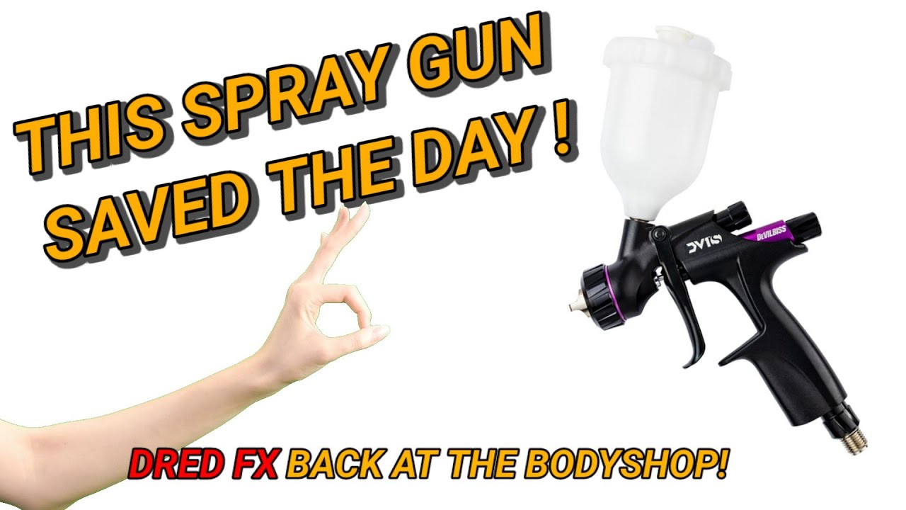 Back in the Bodyshop with the devilbiss pro lite, dv1s ,dv1 - YouTube