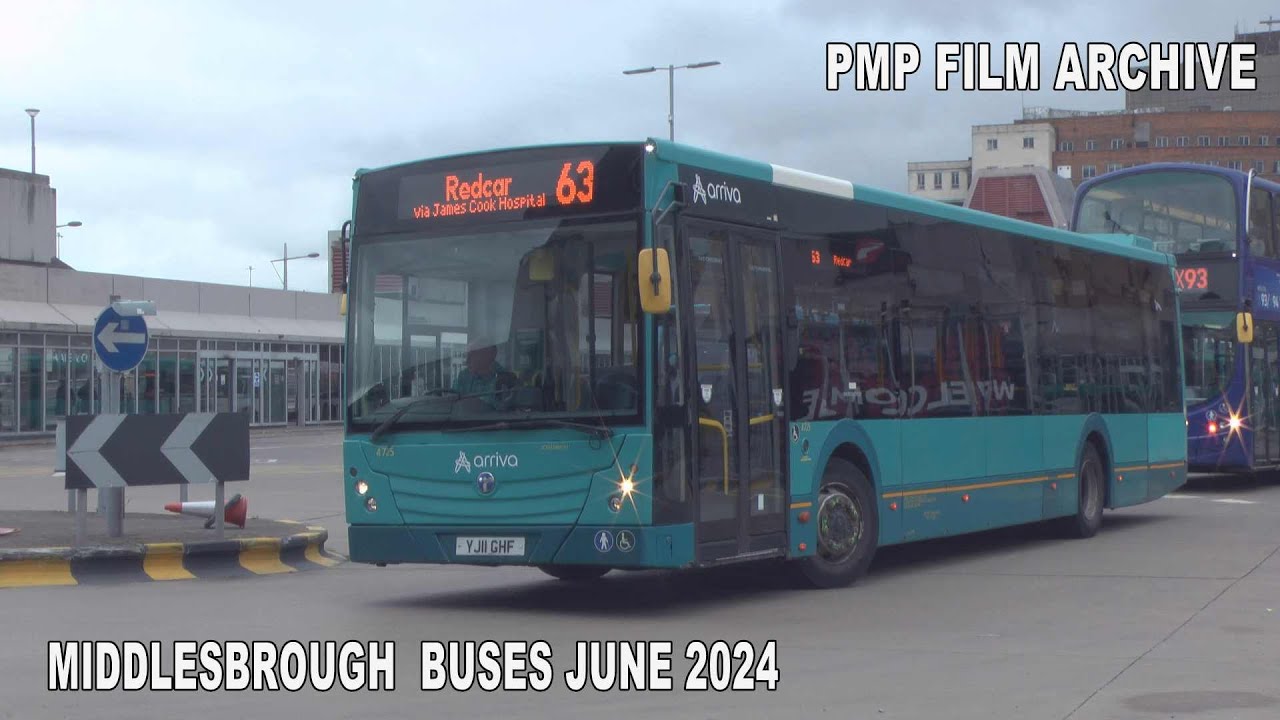 MIDDLESBROUGH BUSES JUNE 2024 - YouTube