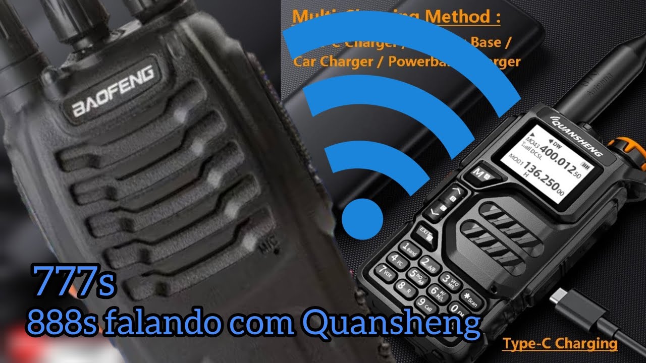 Como configurar BAOFENG 777s - 888s para falar com Quansheng.. - YouTube
