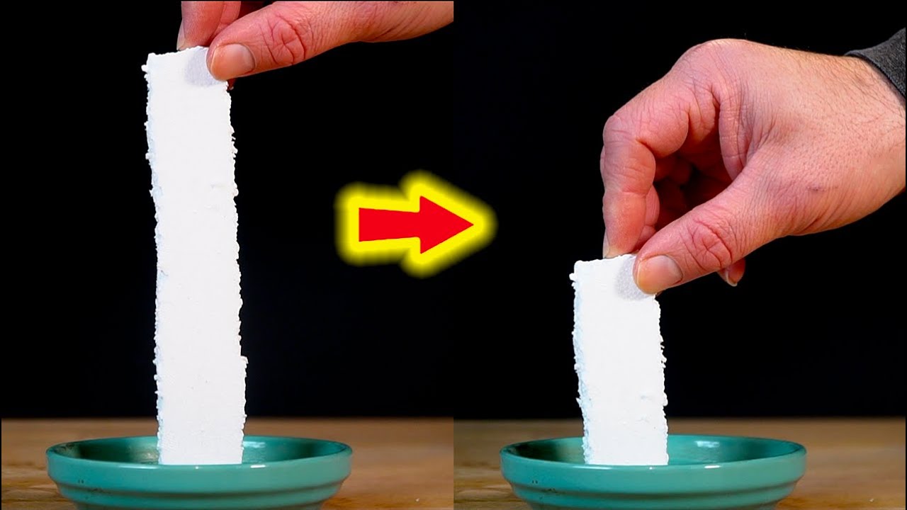 Amazing Science: Dissolving Styrofoam in Acetone Experiment - YouTube