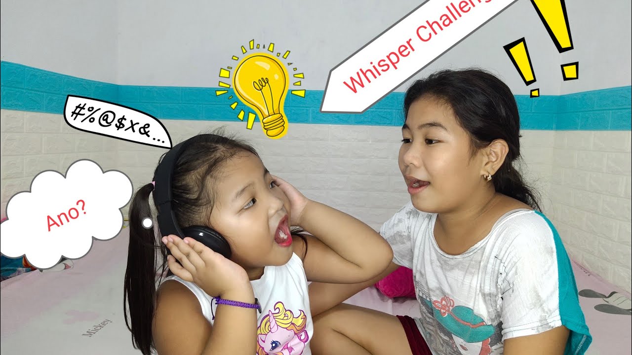 'WHISPER CHALLENGE' with Ate Colai @Akira Hope Hernandez | Comedy ni Acky - YouTube