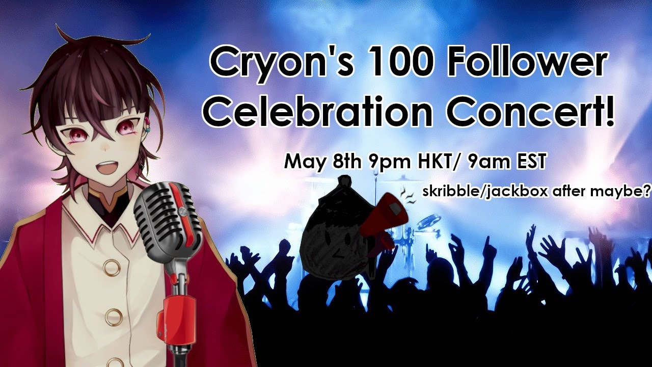[FIRST CONCERT!] 100 follower celebration!! (Vtuber) - YouTube