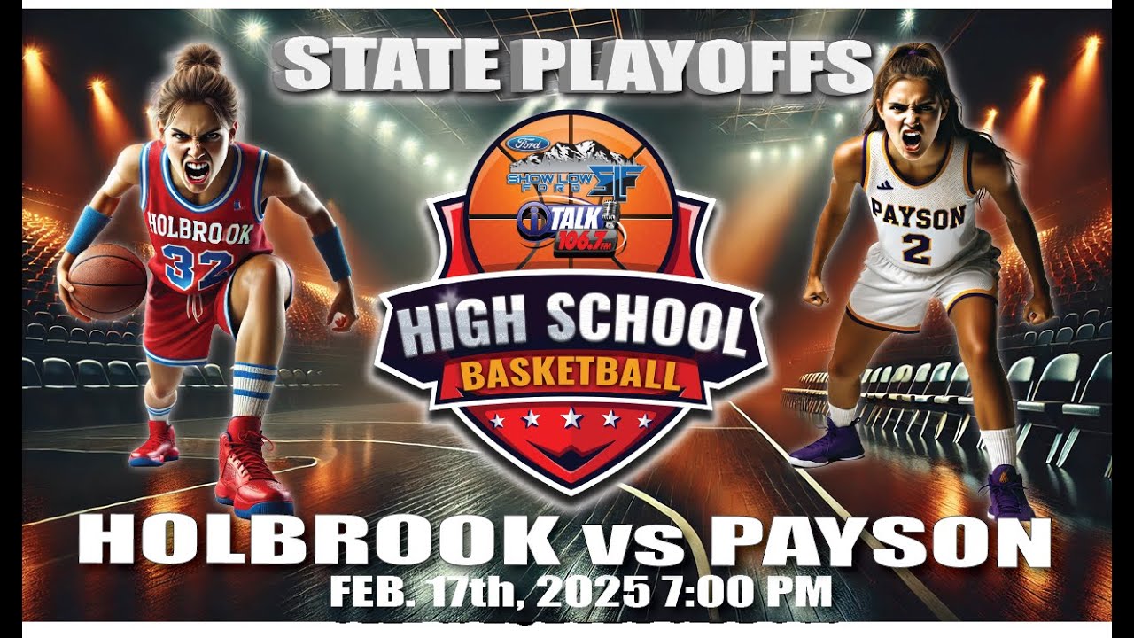 HOLBROOK vs PAYSON GIRLS 3A State Basketball Round One Full Game - YouTube