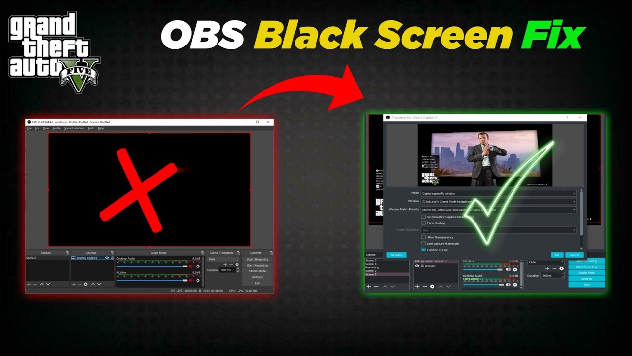 Fix OBS Black Screen 2026 | OBS Game Capture/Display Capture FIX ...