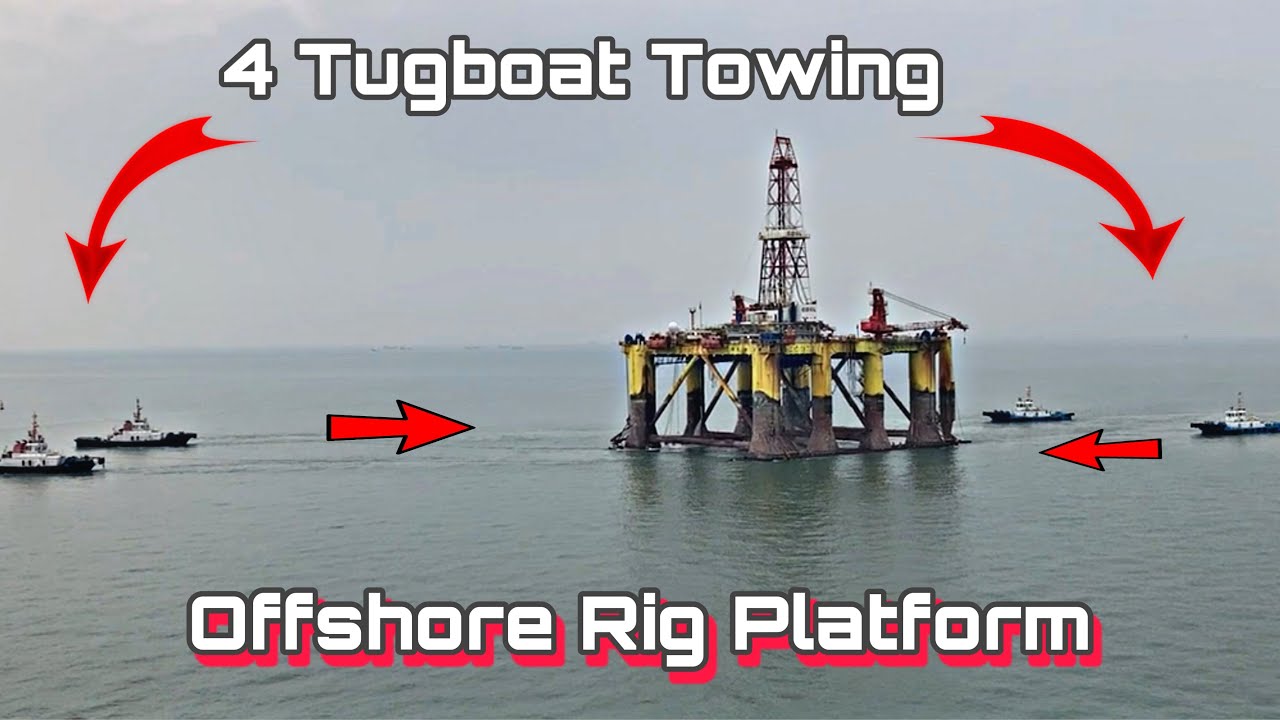 Tugboat Towing Rig Platform | AHTS Offshore - YouTube