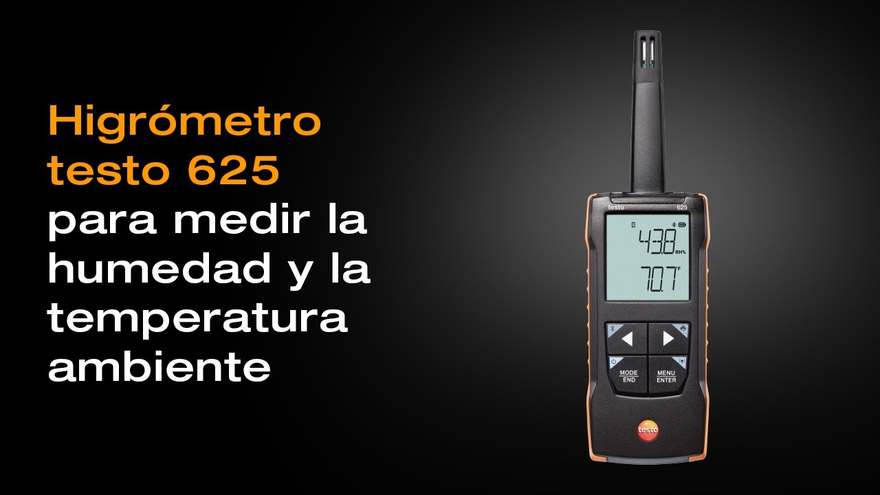 Testo 625: medición de humedad y temperatura ambiente | Be sure. Testo ...