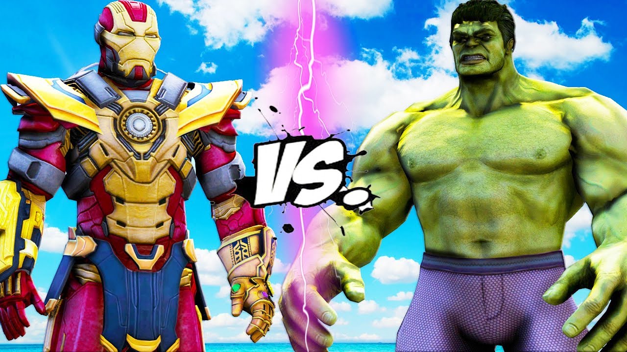 THE HULK vs IRON MAN (Thanos Buster) - YouTube