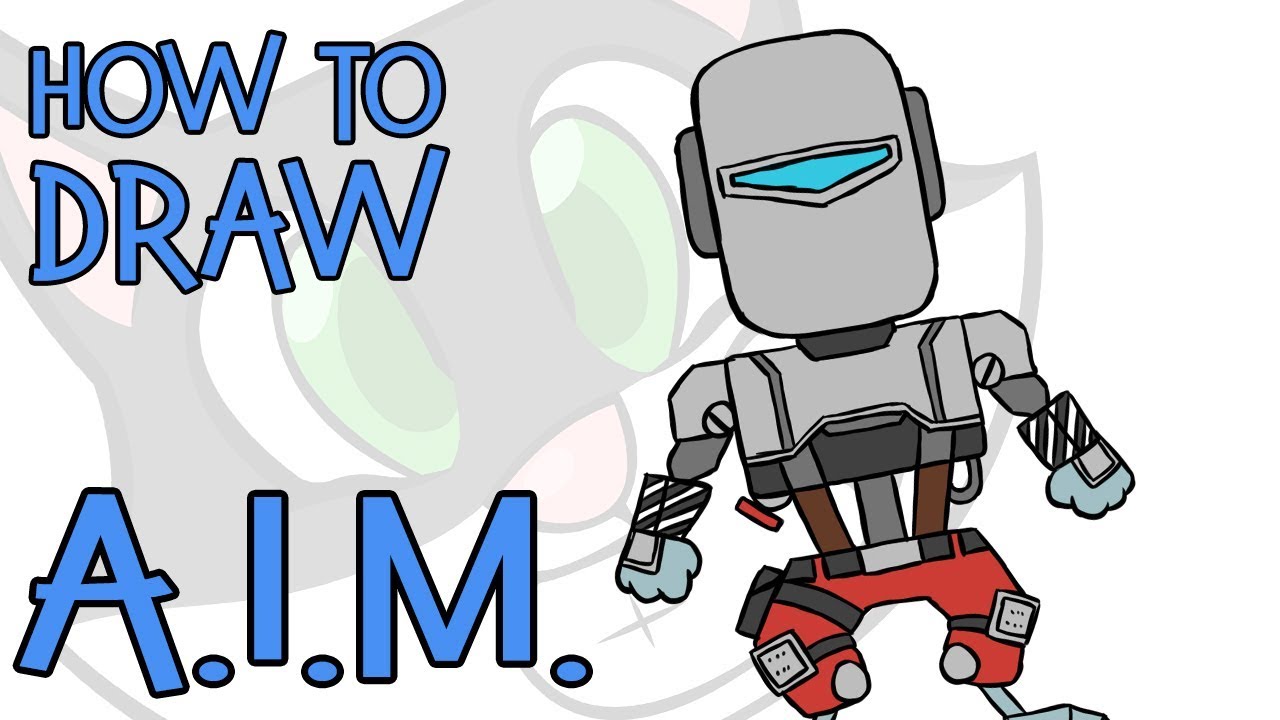 How To Draw A.I.M (Hunting Party) from Fortnite - Draw Cartoons! - YouTube