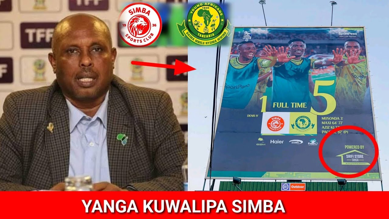 HII NI NEEMA SIMBA | TFF YATOA TAMKO ZITO MUDA HUU, YANGA KUILIPA SIMBA ...