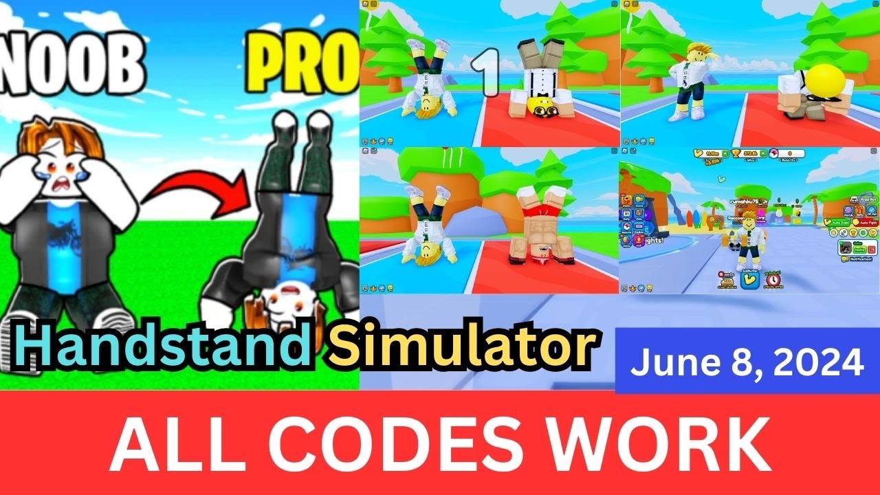 *All CODES WORK* Handstand Simulator ROBLOX, June 8, 2024 - YouTube