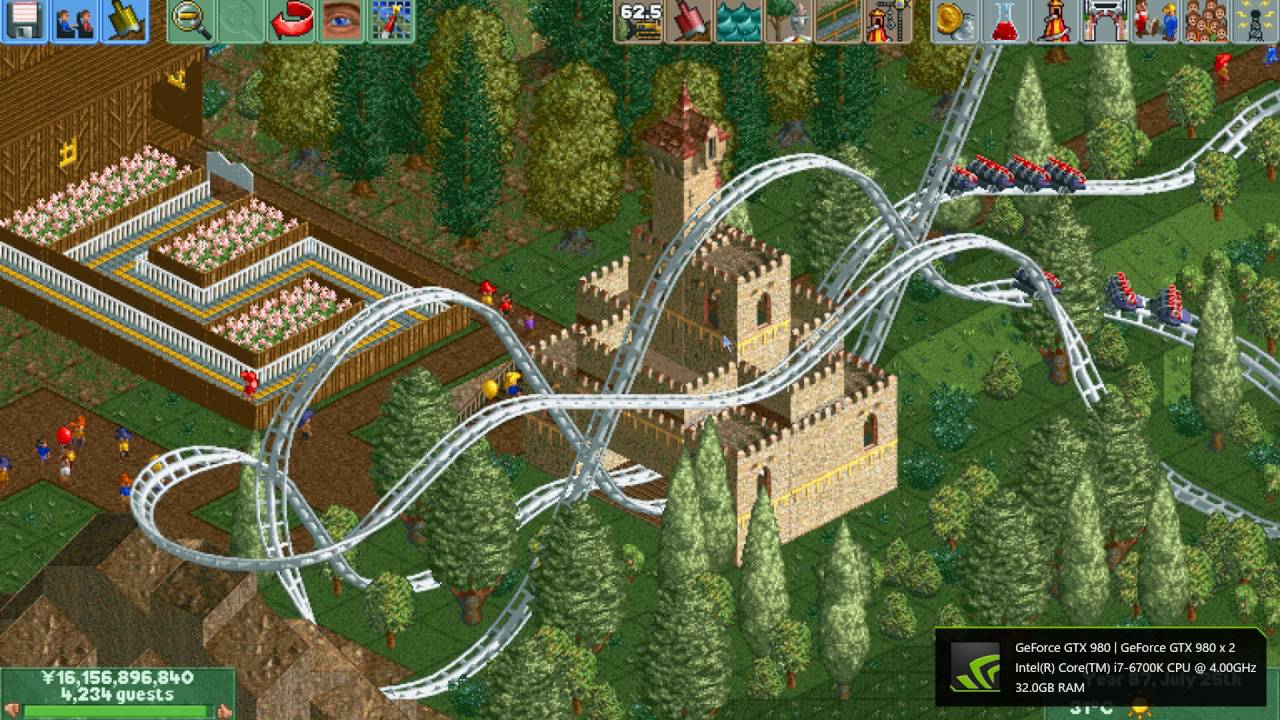 RollerCoaster Tycoon® 2: Triple Thrill Pack 1080p60 (OpenRCT2) - YouTube