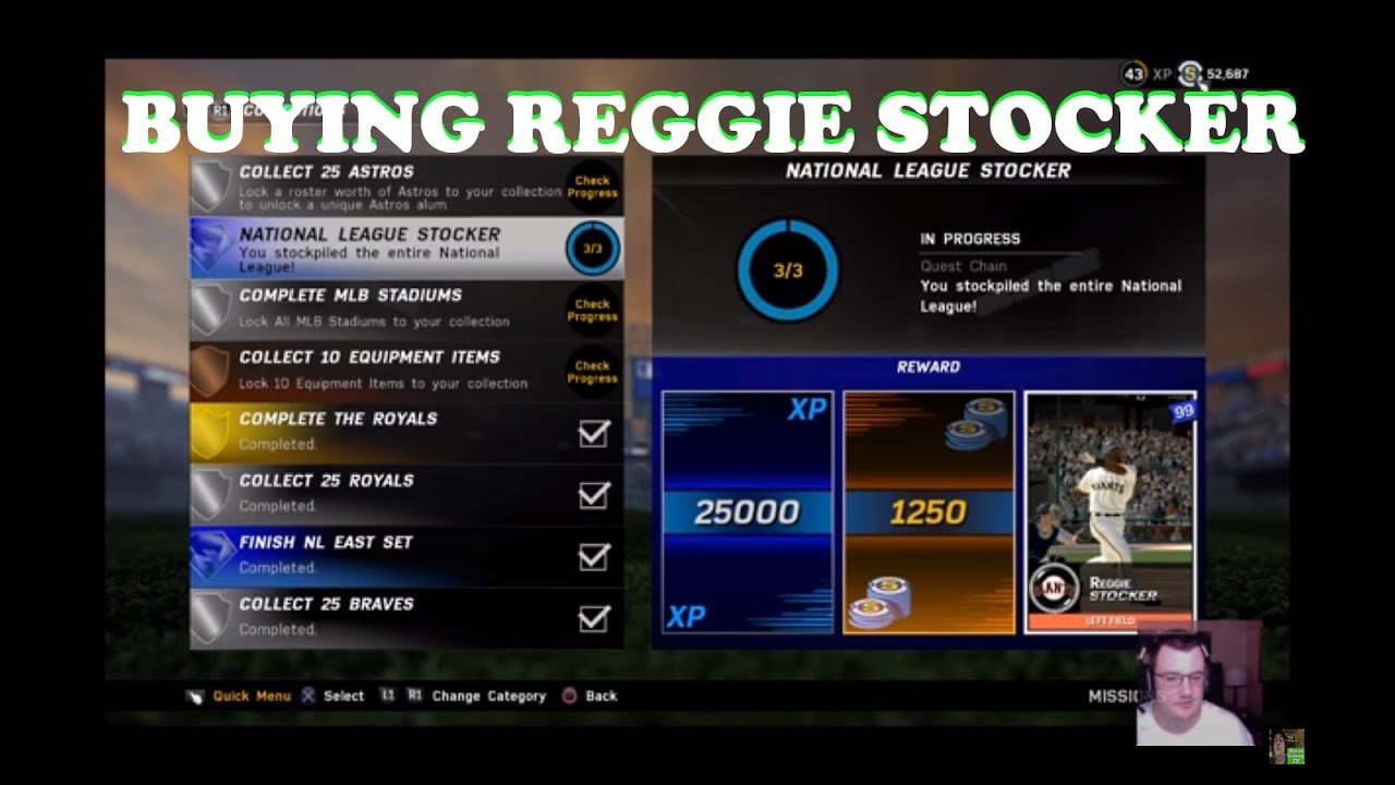 MLB The Show 16 - Buying Reggie Stocker! [Barry Bonds] Completing the ...