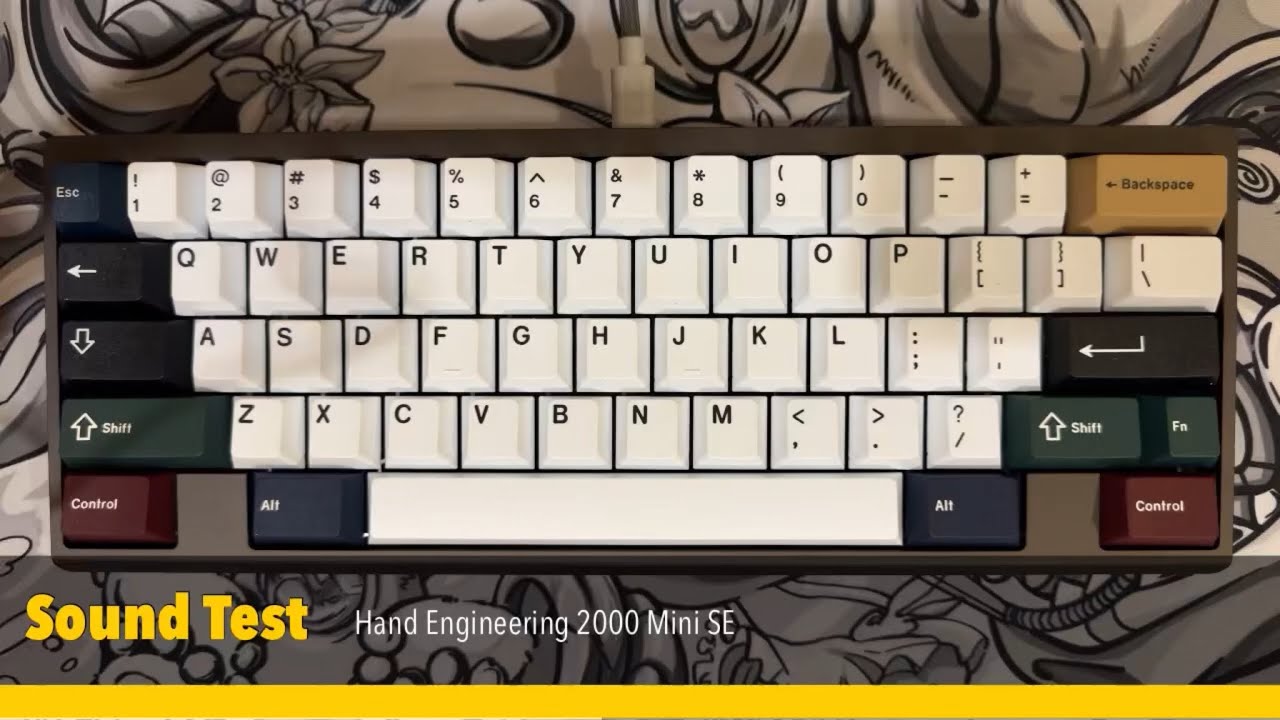 [Sound Test] Hand Engineering 2000 Mini SE - Cherry Mx Black MX2A - YouTube