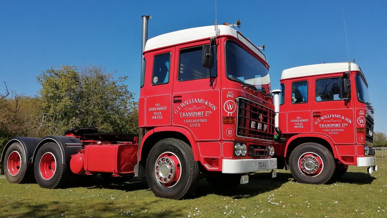 Start up and walk around, Cummins and Rolls powered ERF B series - YouTube