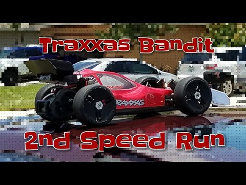 Traxxas Bandit Speed Run with new motor! - YouTube