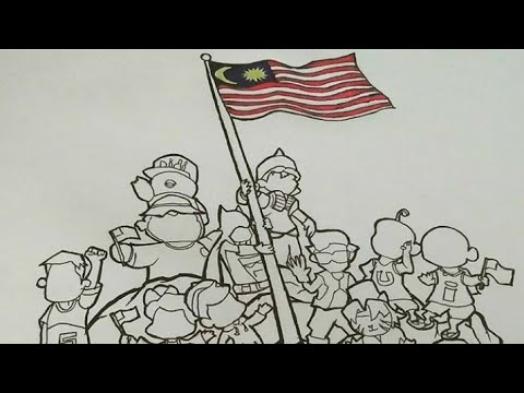 Cara Melukis BoBoiBoy Merdeka | fanart - YouTube
