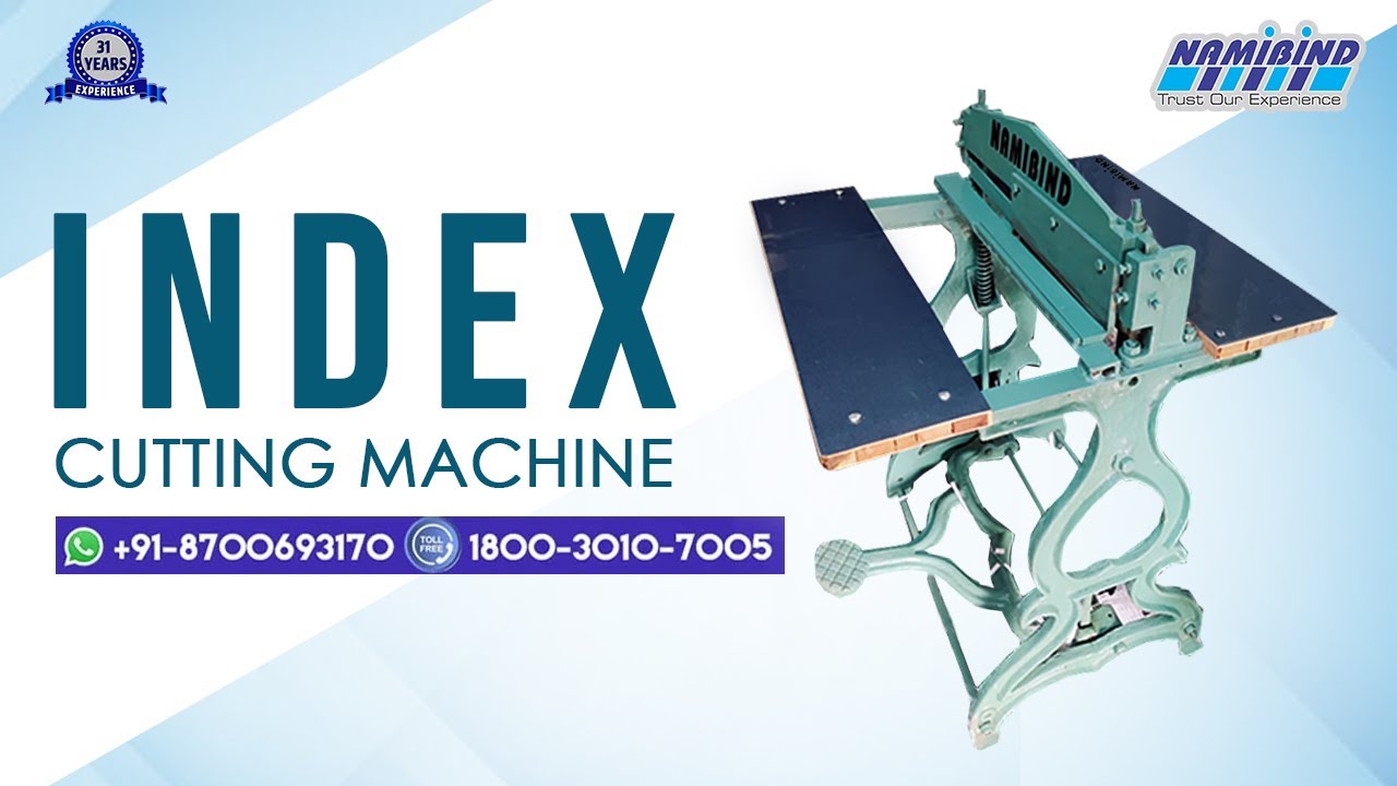 Index Cutting Machine | Namibind | 📲 +91 8700693170 - YouTube