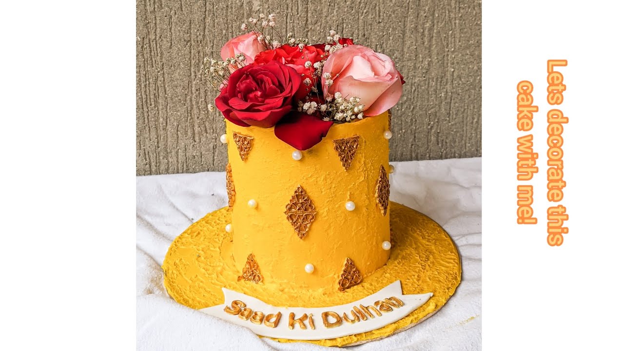 Decorating Nikkah Cake | Relaxing video | Relaxing Nature Sound | # ...