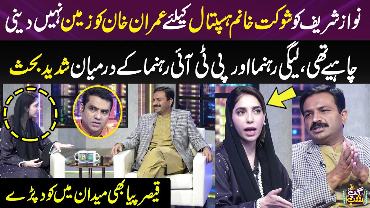Heavy Fight Between PMLN & PTI Member in Live Show | Amina Hassan ...