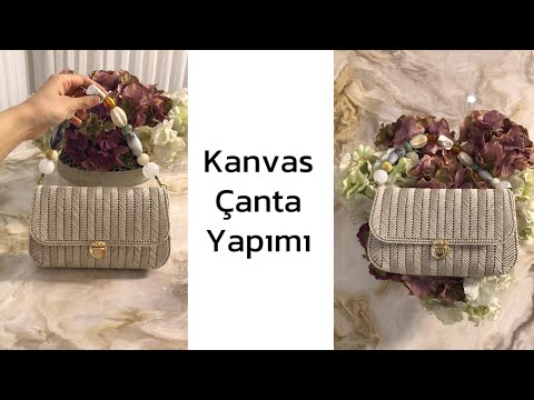 Plastik Kanvas Çanta Yapımı I DIY