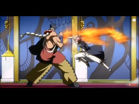 Fairy Tail - Natsu chiến đấu với hội trưởng hội Sabertooth - YouTube