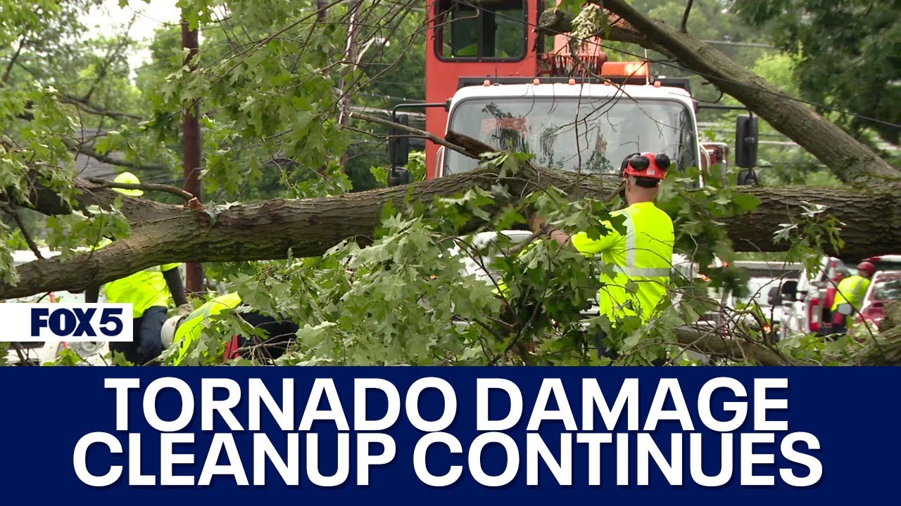 Tornado damage cleanup continues Friday across DC region following week ...