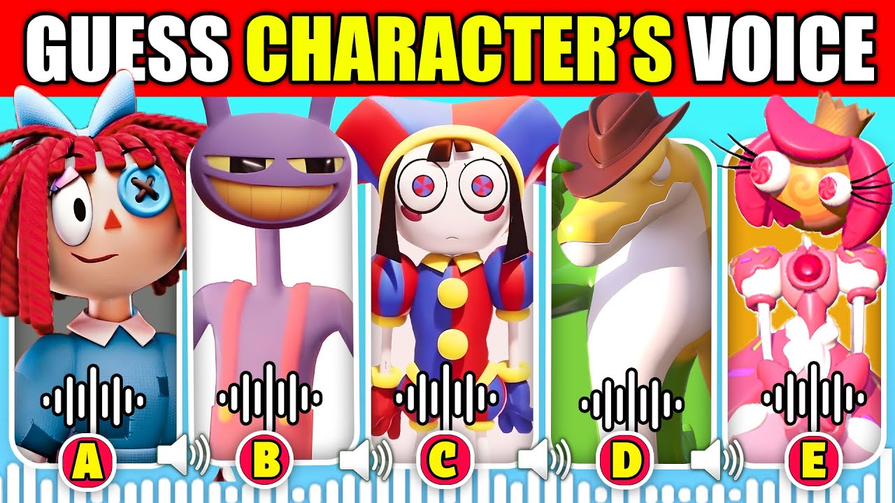 IMPOSSIBLE 🔊 Guess The VOICE! | THE AMAZING DIGITAL CIRCUS | Candy ...