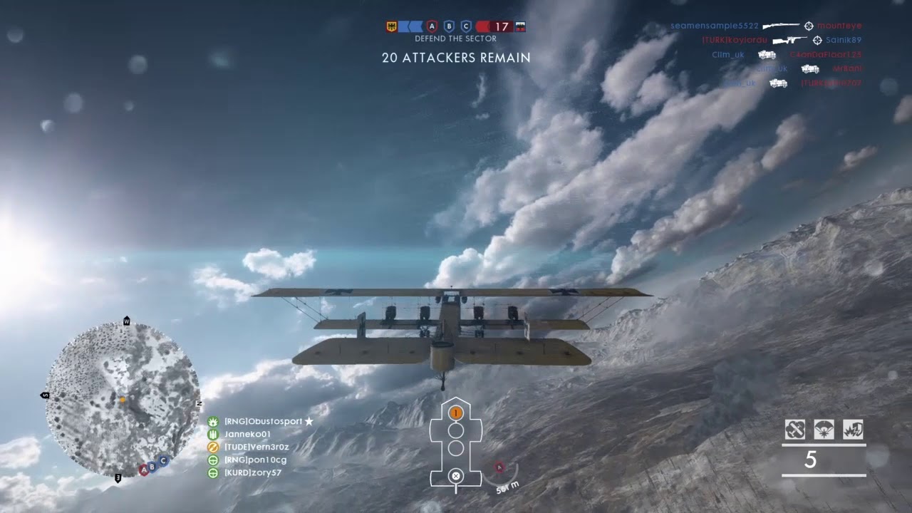 Battlefield 1 heavy bomber only on Galicia operation 80-6 - YouTube