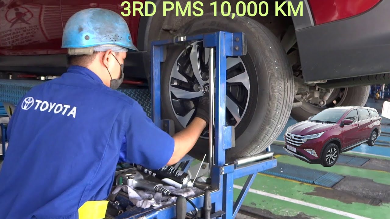 Toyota Rush 3RD Free PMS 10,000 KM - YouTube
