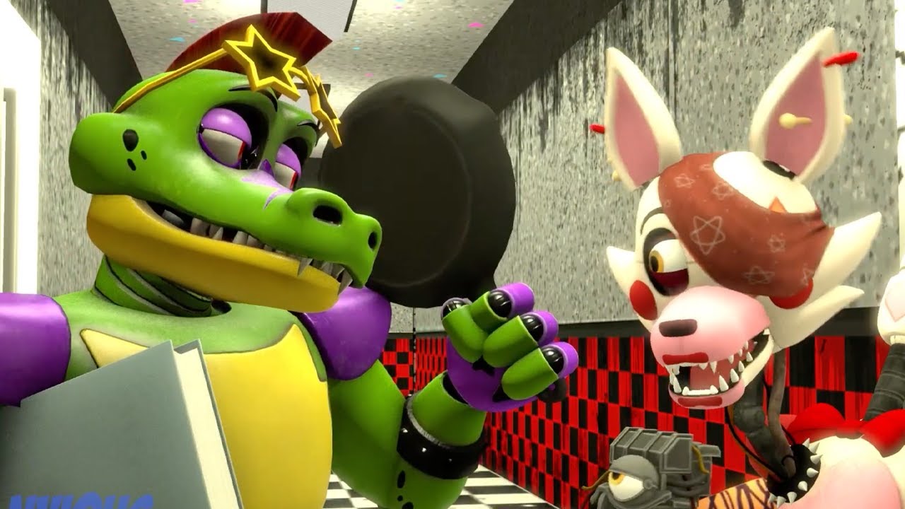 Mangle tells Monty a Joke ... FNAF SECURITY BREACH - YouTube